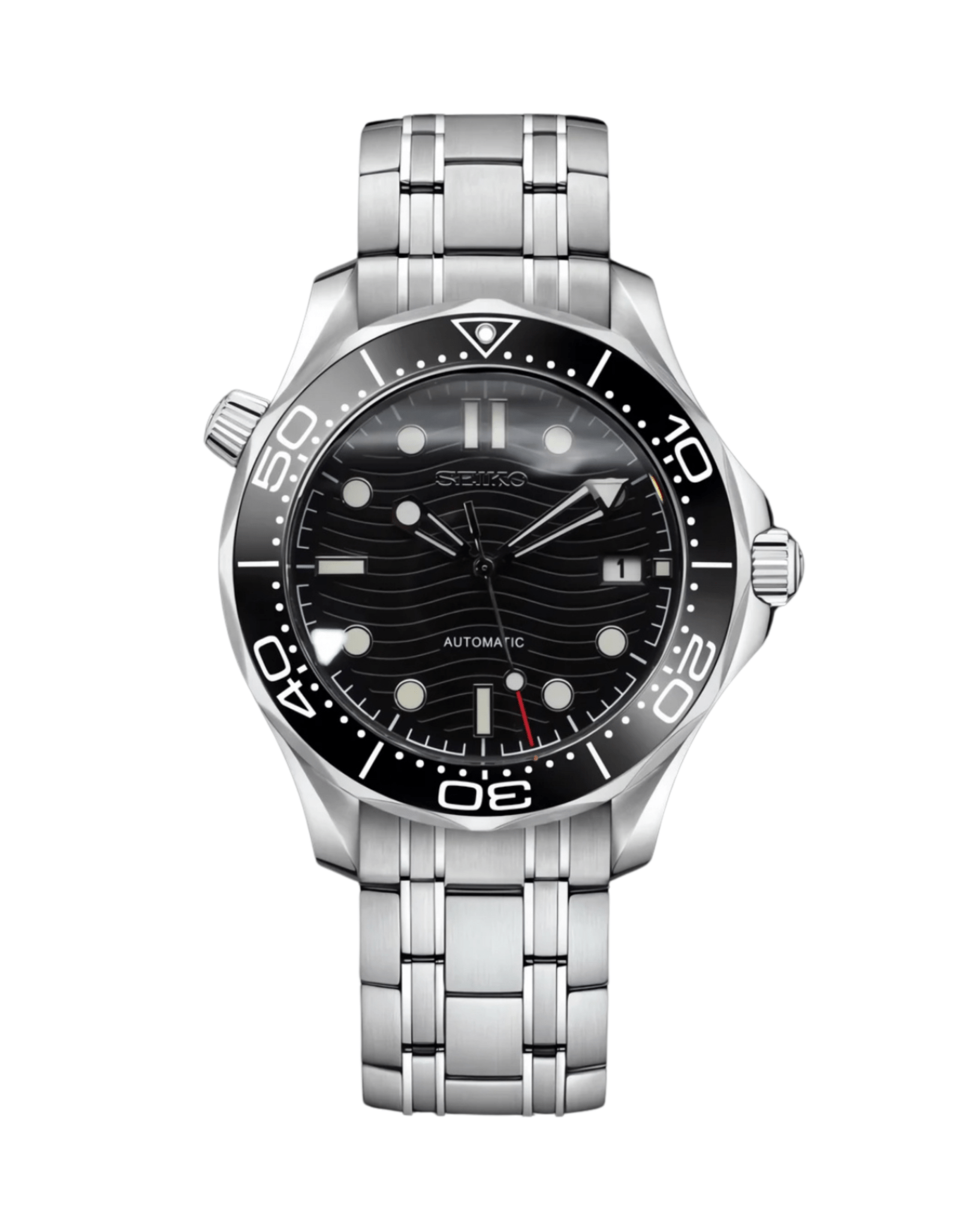 Seiko Mod Seamaster Black – YG MODS